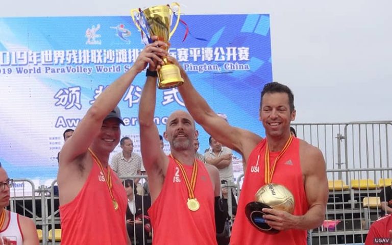 U.S. Men's Trio Wins First Ever Beach ParaVolley Event - USA Volleyball